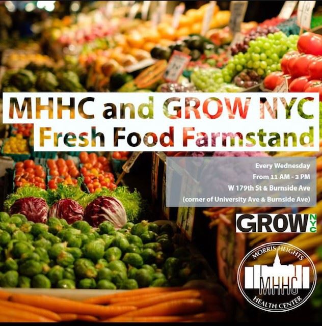 Fresh Food Farmstand in the Bronx: MHHC x GrowNYC Every Wednesday